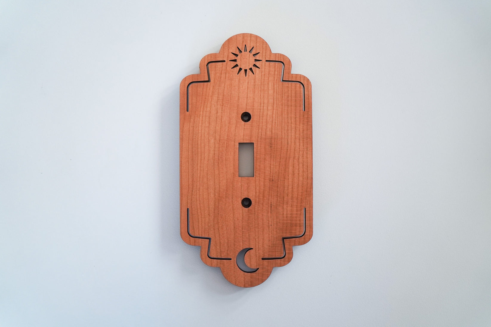Wood Scalloped Sun and Moon Switch Plate Cover – WhimsyMakers